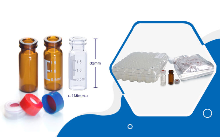 HPLC Sampler Vial for Laboratory Test on SaleHPLC Vials with Caps for ...